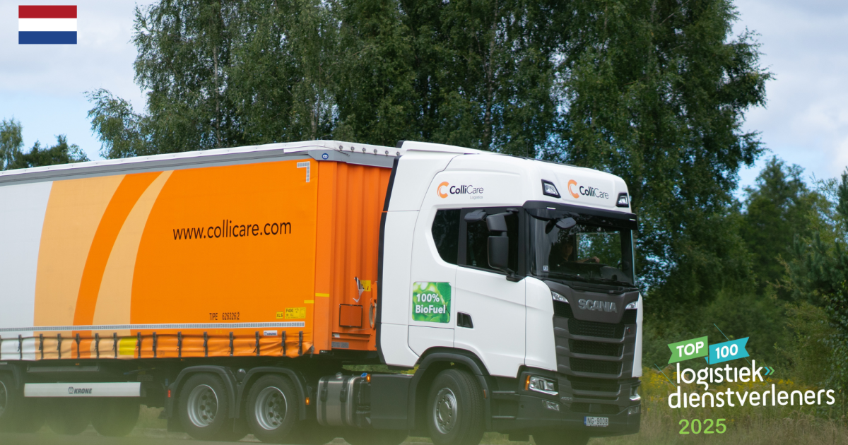 ColliCare Logistics 位列荷兰物流公司 100 强